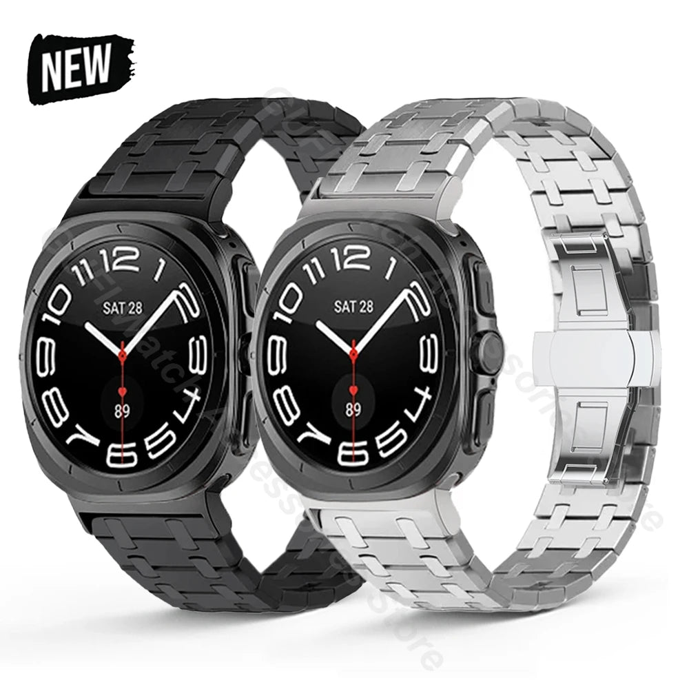 Luxury Stainless Steel Band for Samsung Galaxy Watch 7 Ultra – The Z ...